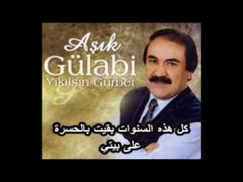 اغنية تركي حزين عاشق كلابي عن الغربة مترجمة aşık gulabe