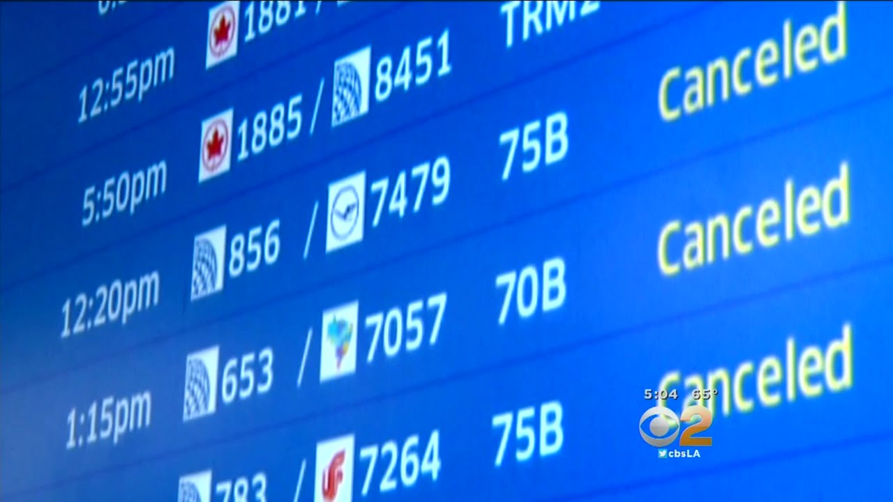 Heavy Snow Storm Back East Foreces Cancellations, Delays In Air Travel ...