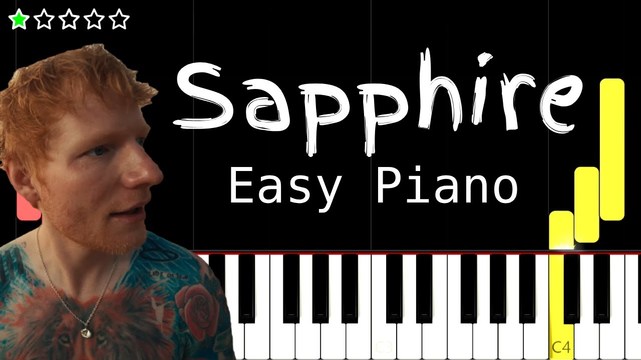 Sapphire - Ed Sheeran | Easy Piano Tutorial - YouTube