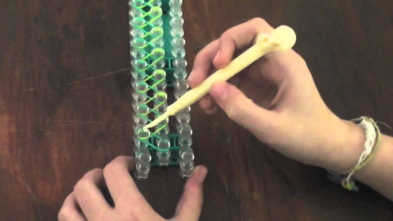 Single Chain Rainbow Loom Bracelet - YouTube