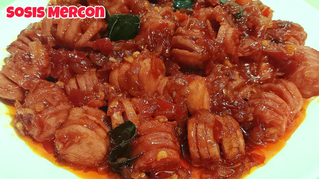 Resep Sosis Mercon | Sosis Balado @dapuruminor - YouTube