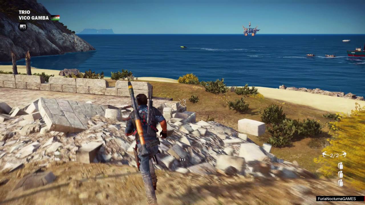 Just Cause 3 PS4 parte 55 trio vico gamba insula draco - YouTube