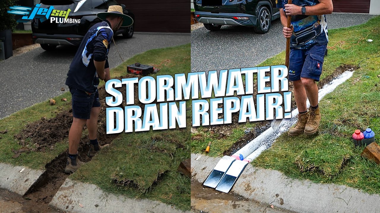 STORMWATER DRAIN REPAIR! - YouTube