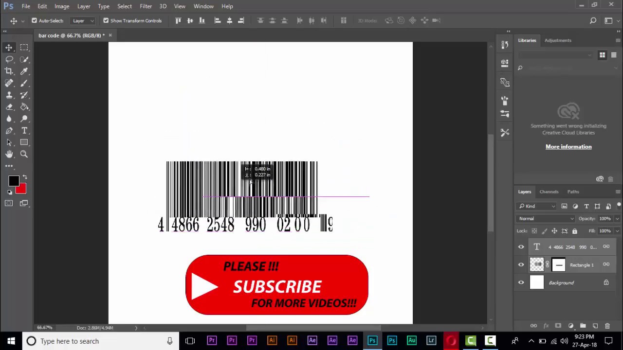 JINSI YA KUTENGENEZA BAR CODES KWA KUTUMIA ADOBE PHOTOSHOP - YouTube