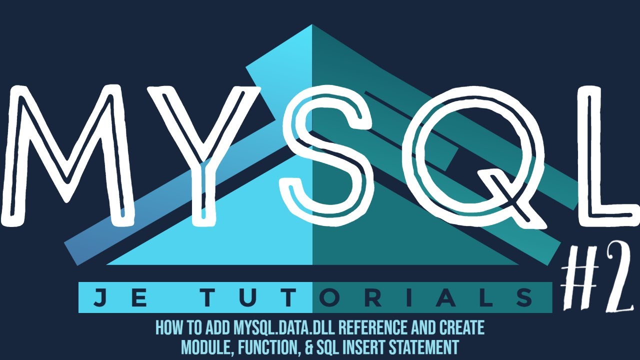 MySQL Tutorial 2 How To Add MySql Data dll Create Module Function MySQL Tutorial 2 How To Add MySql Data dll Create Module Function