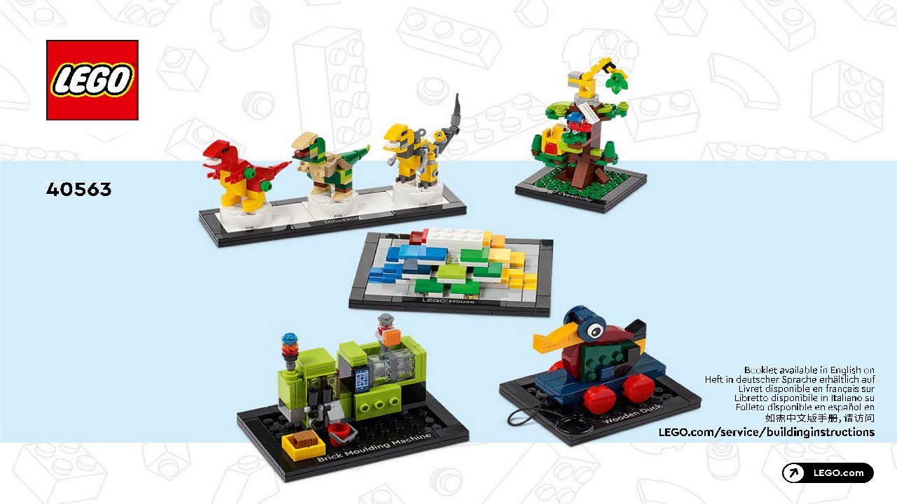 LEGO instructions - Promotional - 40563 - Tribute to LEGO House - YouTube