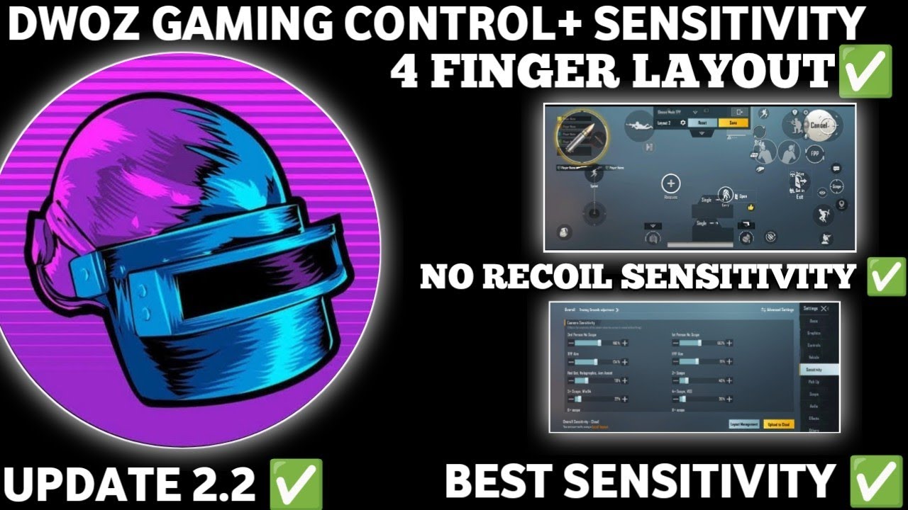 DWOZ New 2.2 Update Sensitivity Code & DWOZ control code Pubg/DWOZ ...