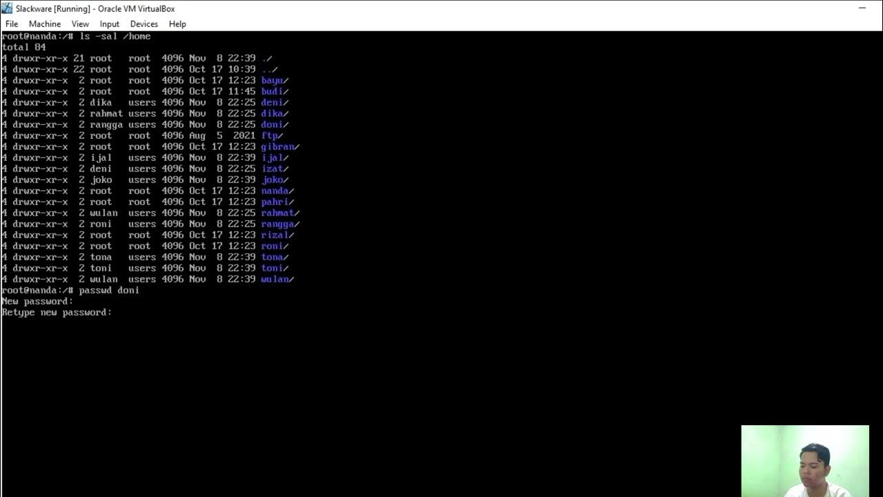 MENGELOLA USER & GROUP DI SLACKWARE LINUX - YouTube