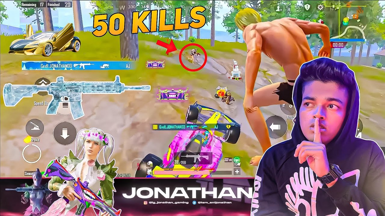 Jonathan Gaming | 50 Kills in New BGMI 3.8 Update / Full Rush Gameplay ...