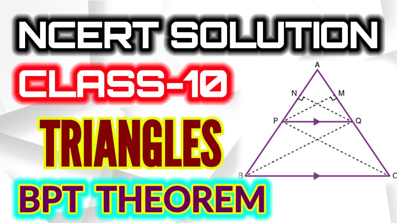 Basic Proportionality Theorem | Thales Theorem |NCERT Class-10 MATHS ...