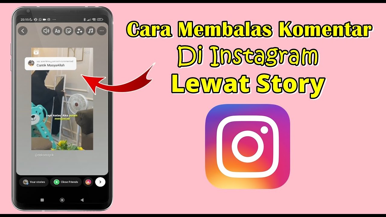 Cara Membalas Komentar Di Instagram Lewat Story - YouTube