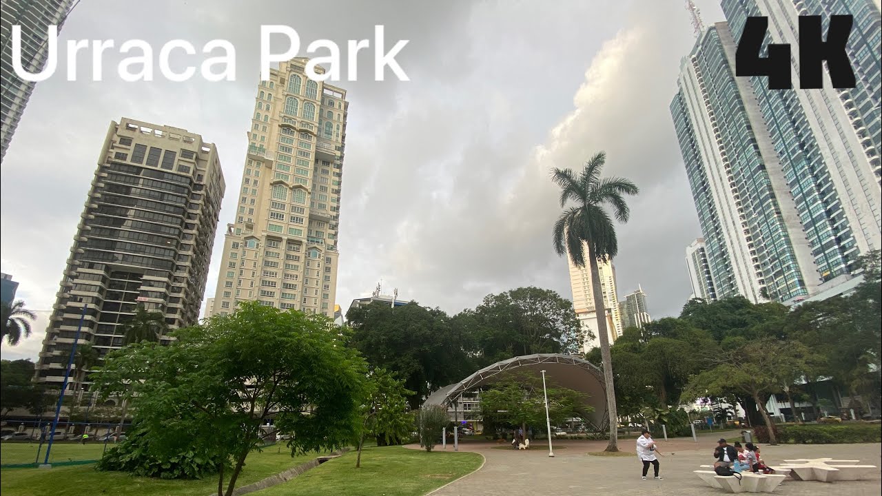 [4K] PANAMA CITY - Walking around URRACA Park (Part-1) WALKING TOUR ...