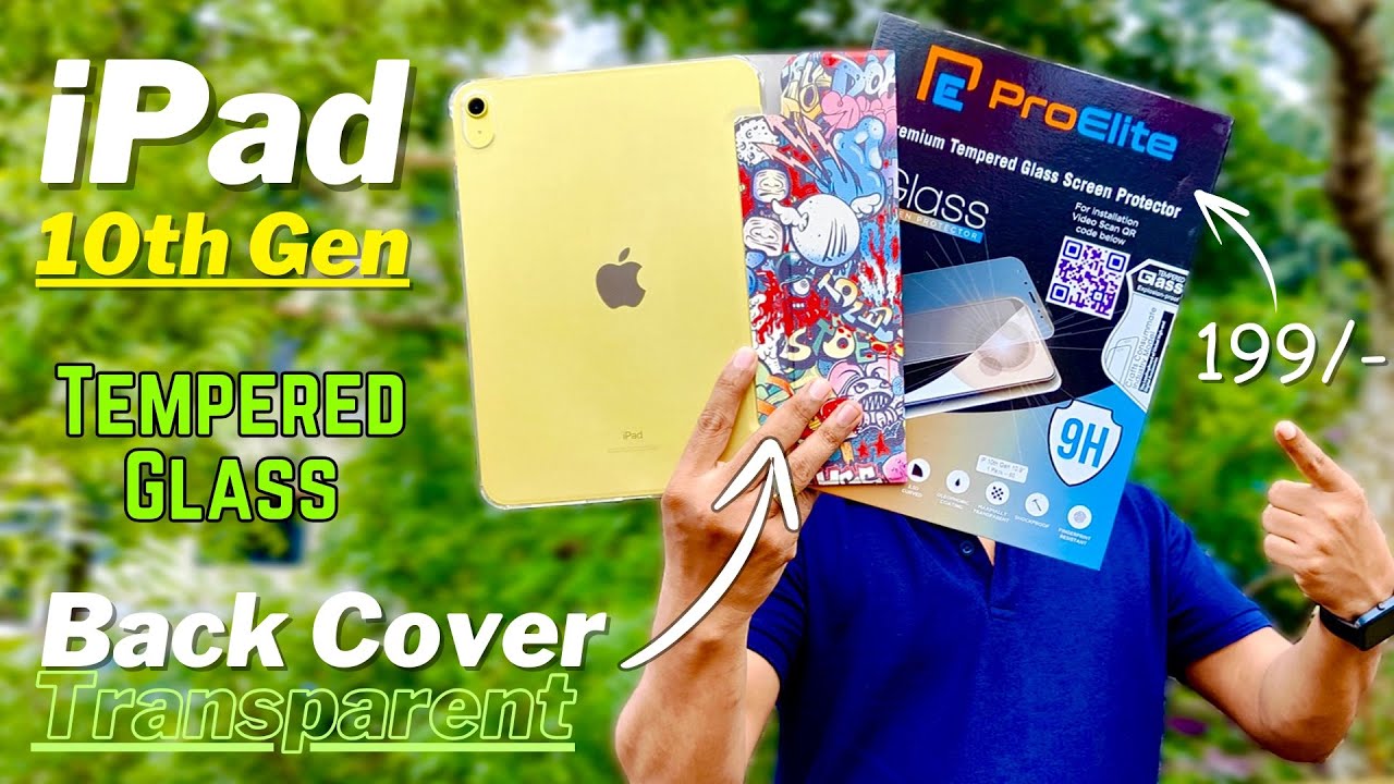 iPad 10th Generation Transparent Back Cover & Tempered glass ! iPad ...