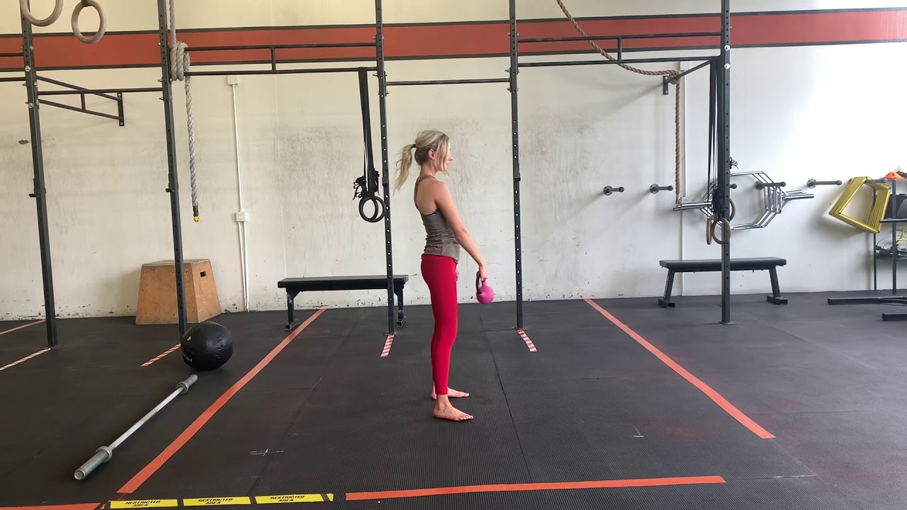 Kettle Bell Hang Snatches - YouTube