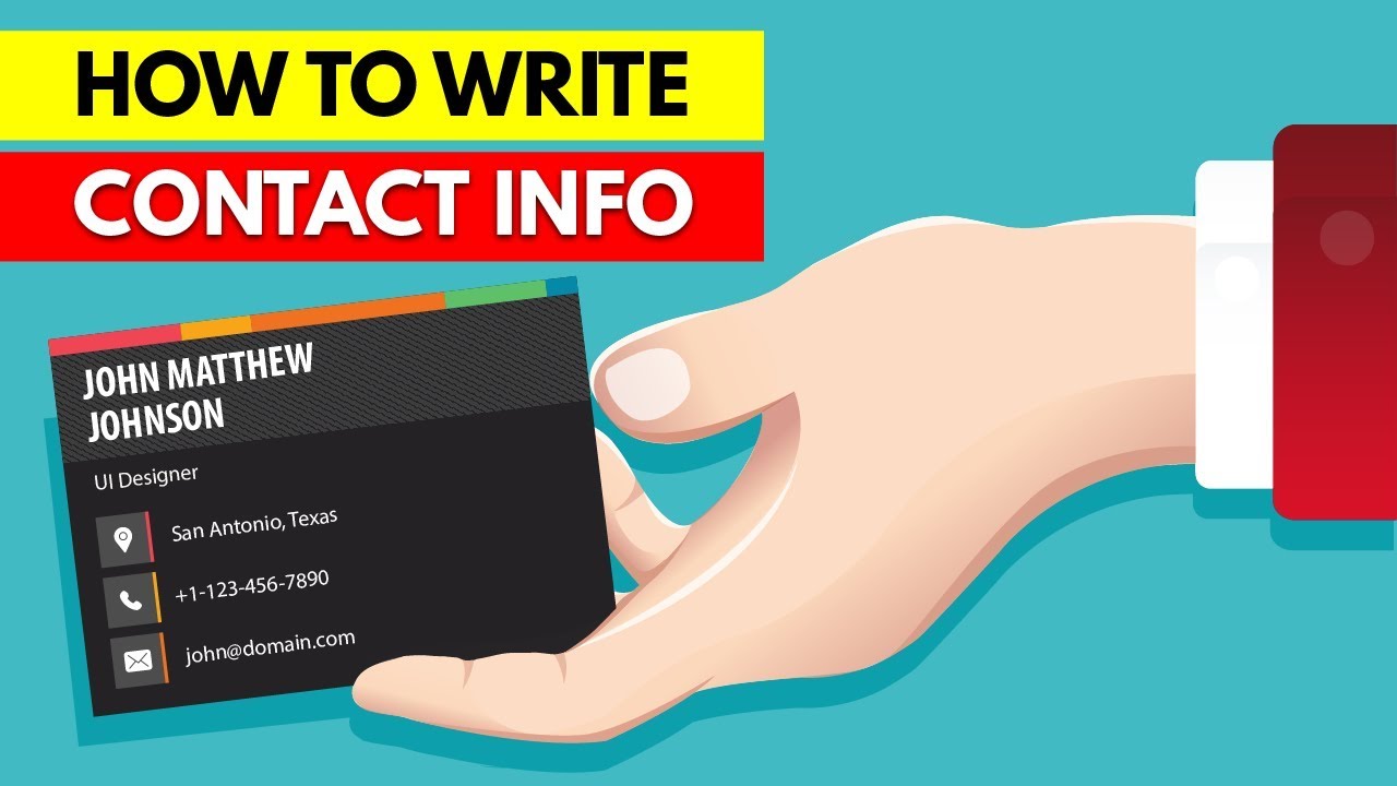 How To Write Contact Information For Your Resume Get Noticed YouTube How To Write Contact Information For Your Resume Get Noticed YouTube