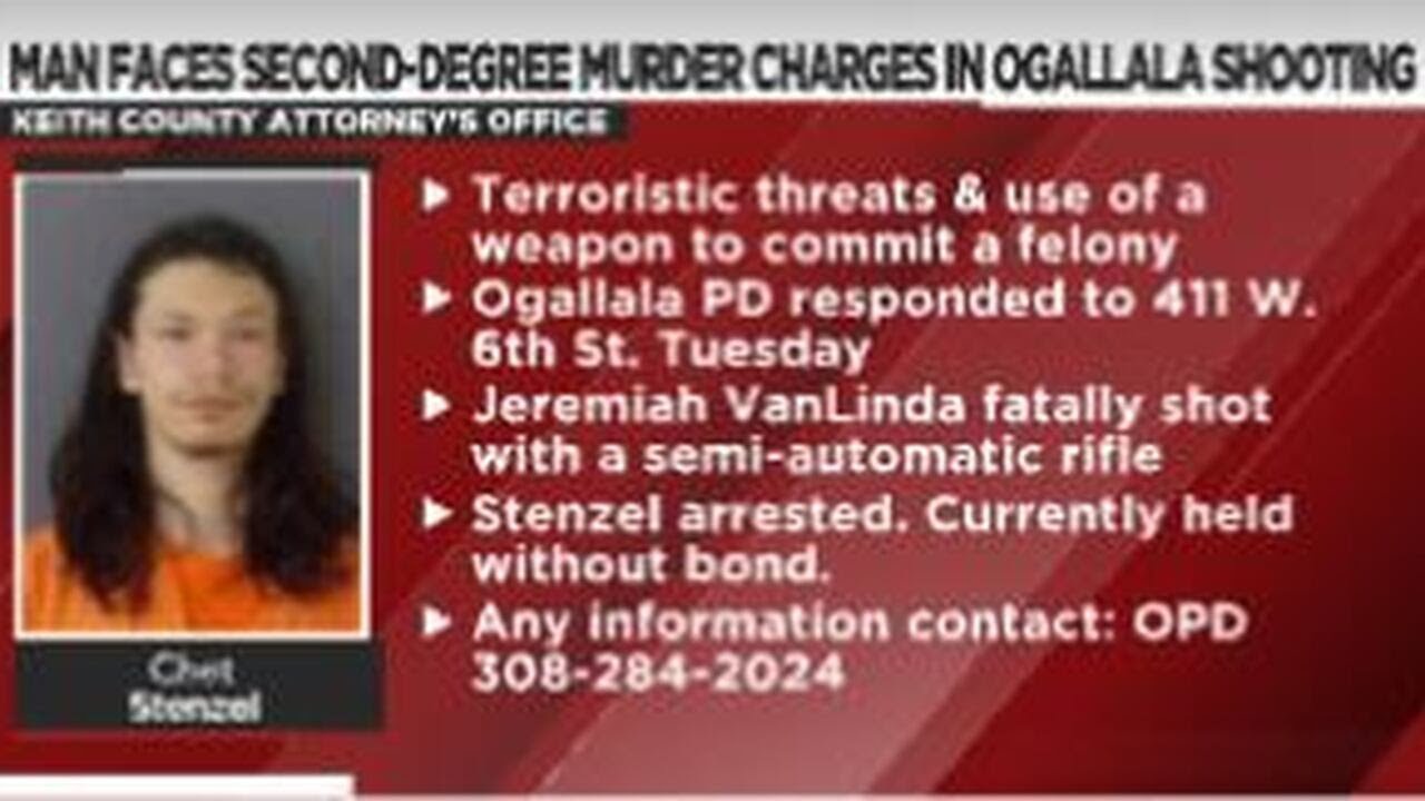 Man faces second-degree murder charges in Ogallala shooting - YouTube