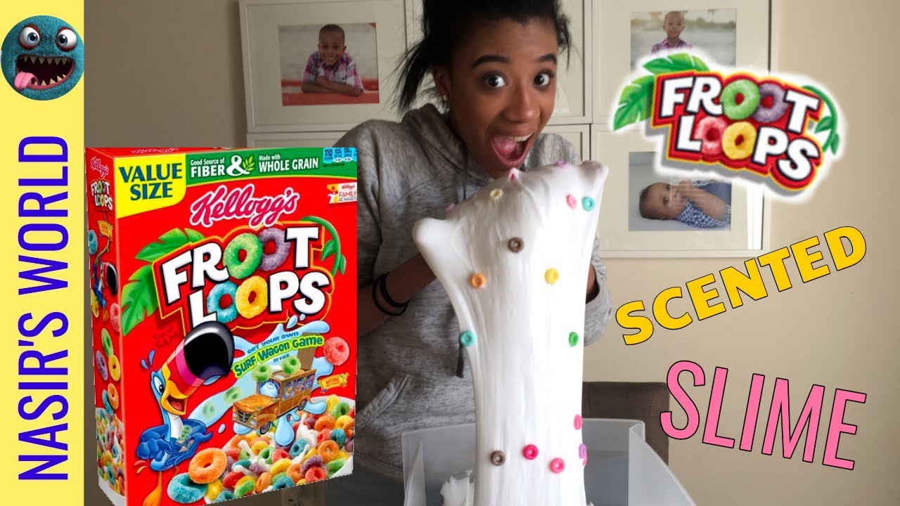 How to Make Cereal Milk Slime Inspired by @parakeetslimes | Gallon of Froot Loops Slime - YouTube