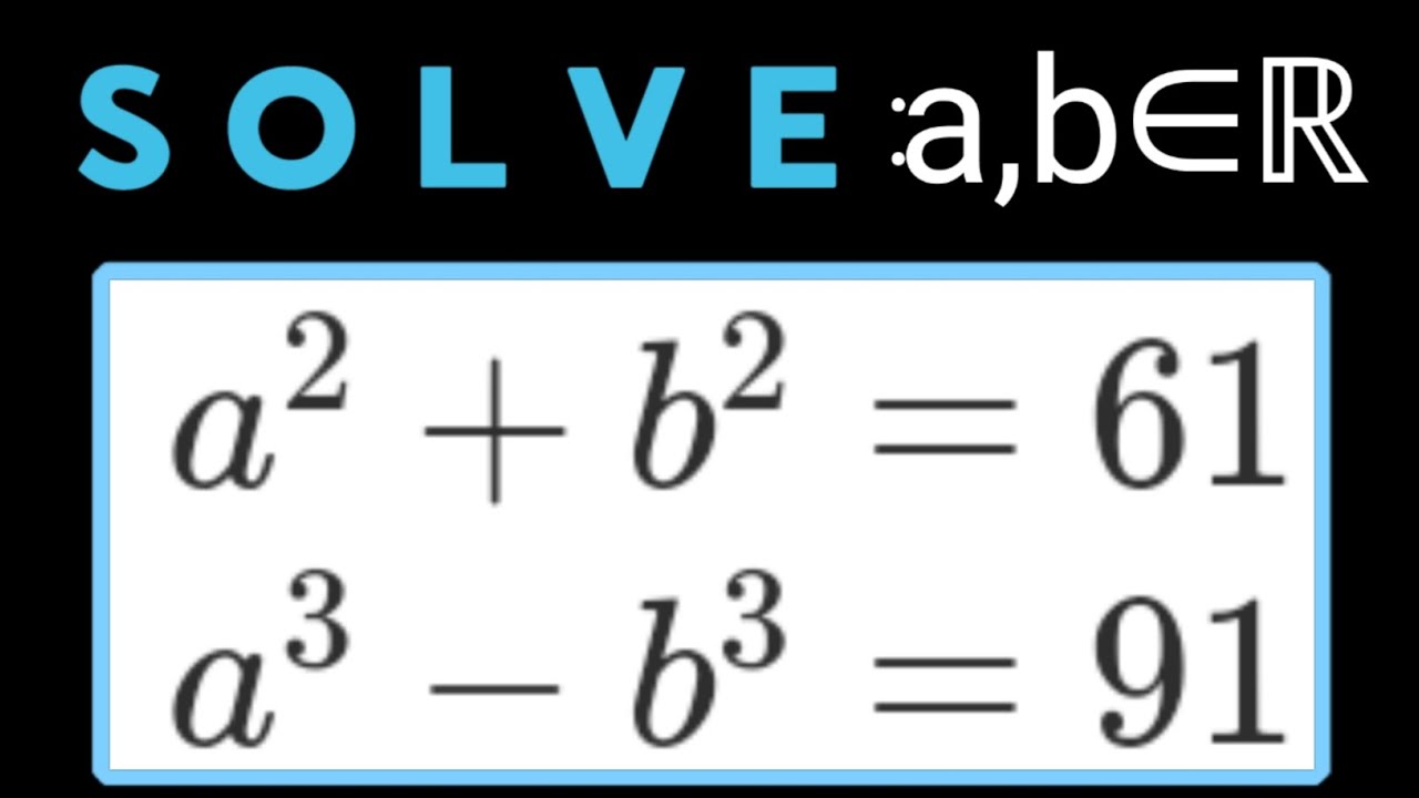 Mind-Bending Math|A Nice Algebra Problem|Beautiful Olympiad Algebra ...