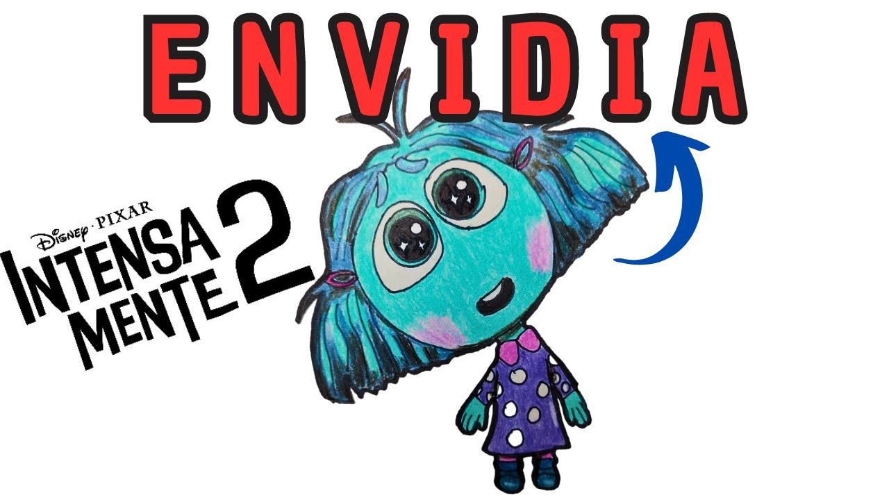 Como DIBUJAR a ENVIDIA de INTENSAMENTE 2 / How to DRAW ENVY from INSIDE ...