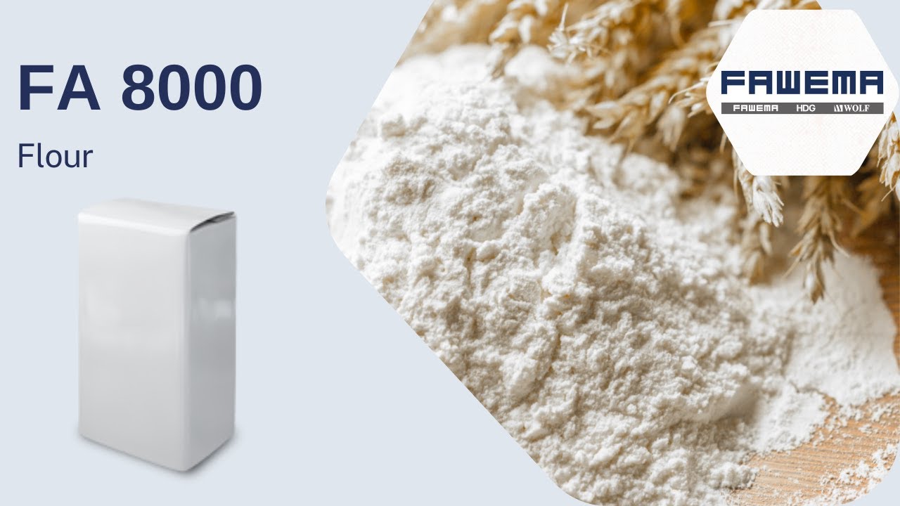 Fawema Packaging Machine FA 8000 for flour - YouTube