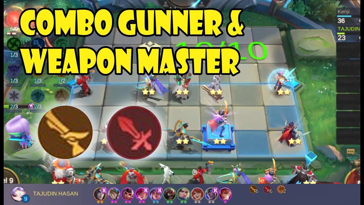 COMBO GUNNER DAN WEAPON MASTER MAGIC CHESS - YouTube