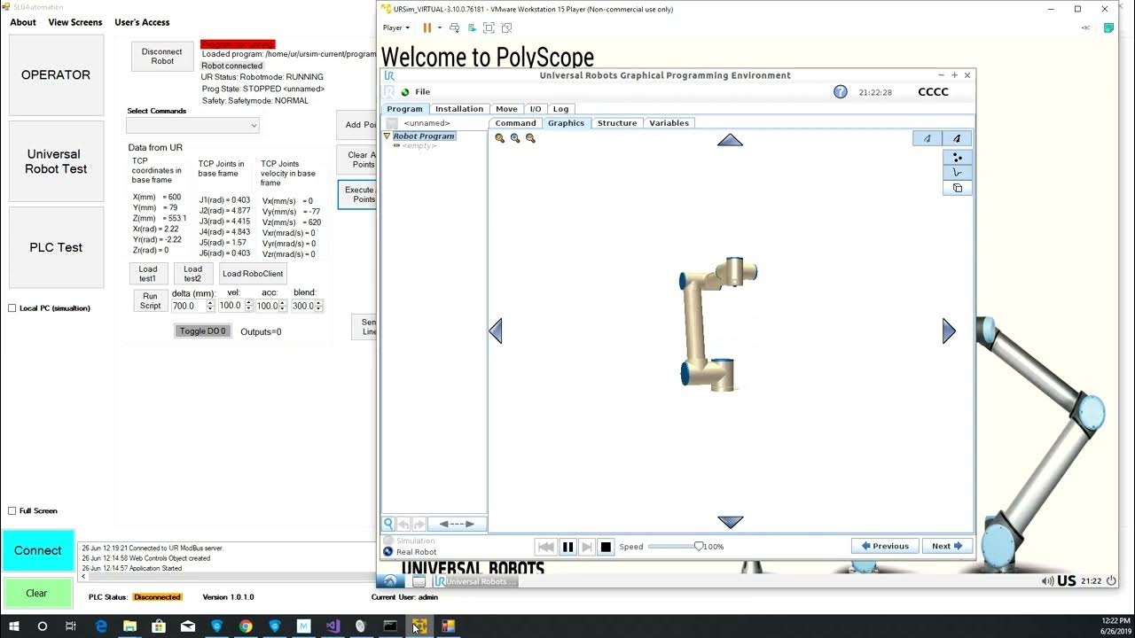 Universal Robots Dynamic Script Programming using .NET C# - YouTube