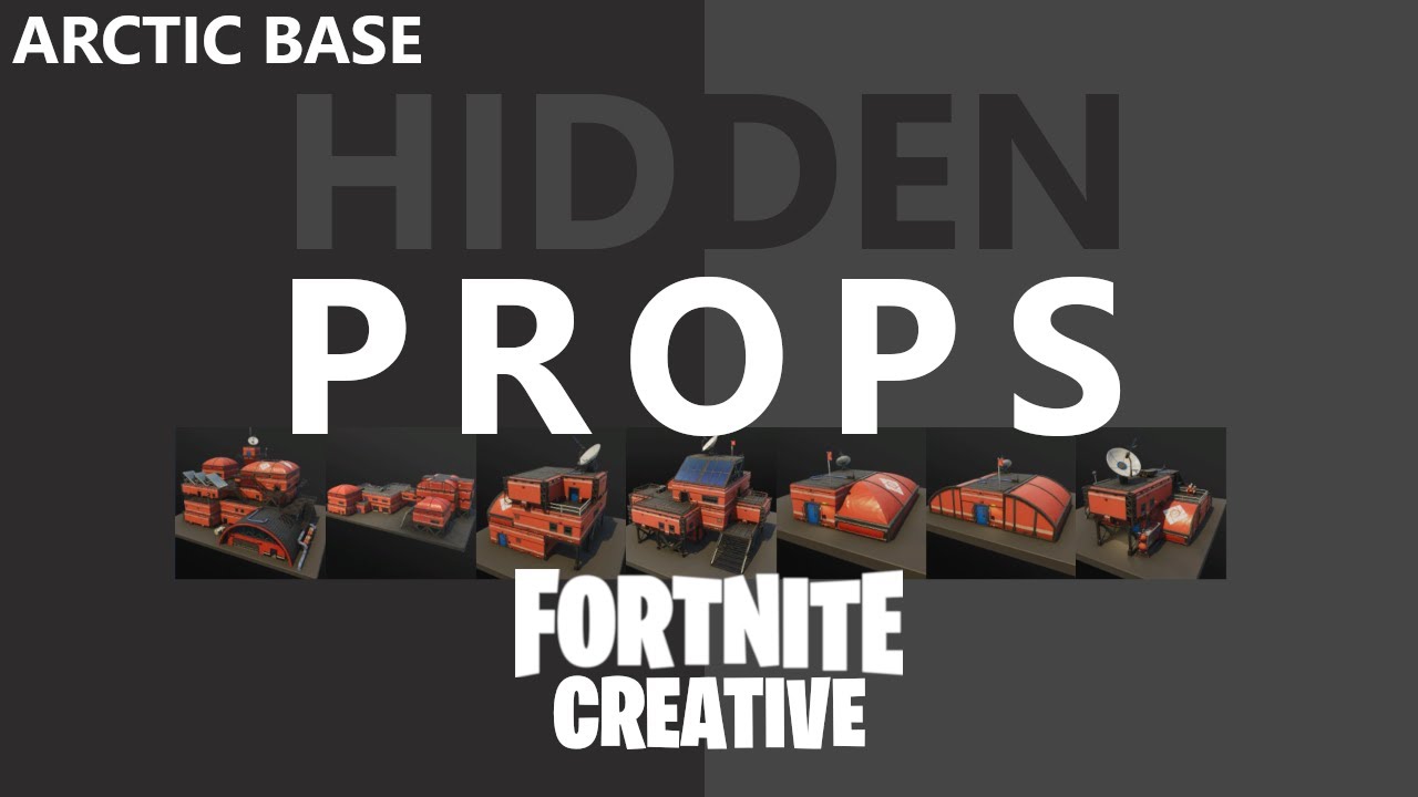 Fortnite Creative: Hidden Props - Arctic Base prefabs - YouTube