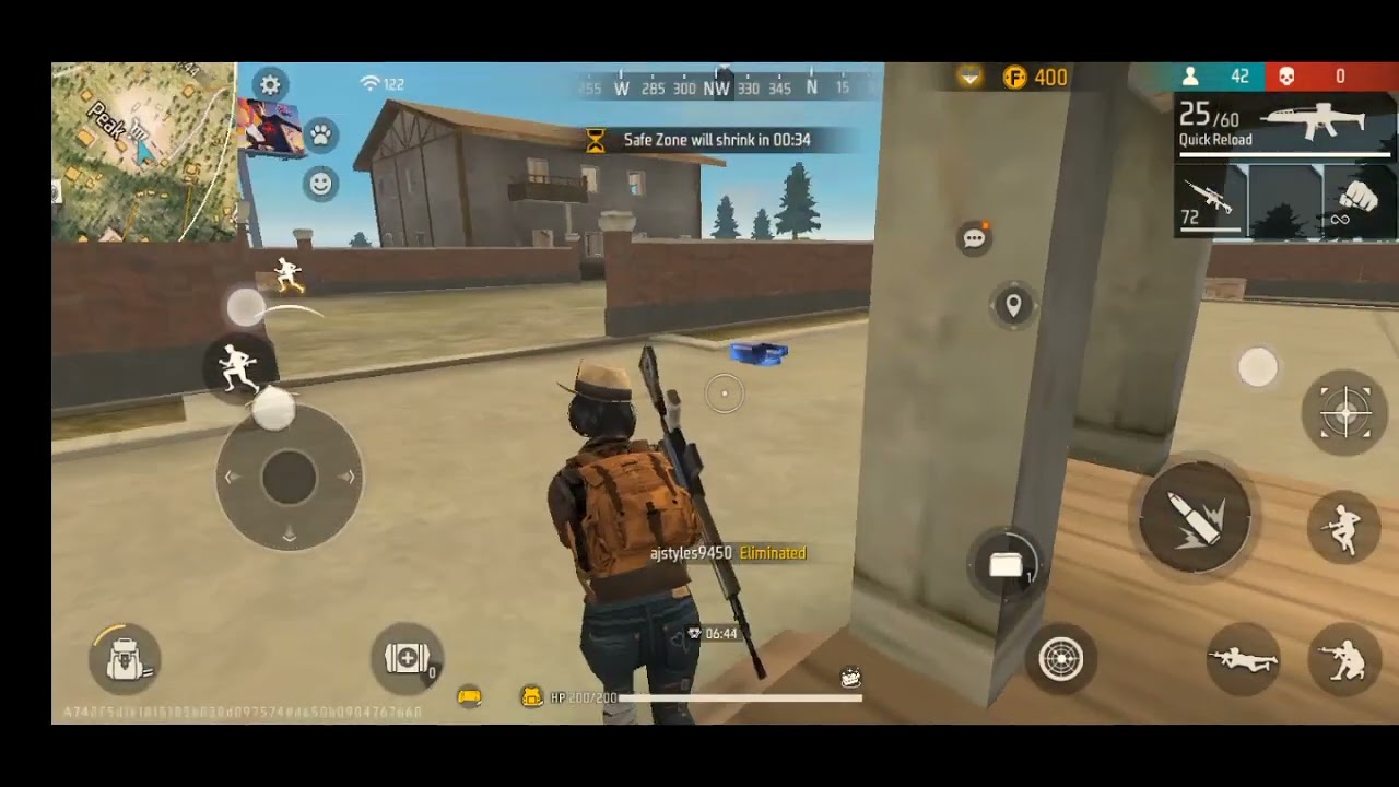 playing free fire when my two twin is busy 😄 - YouTube