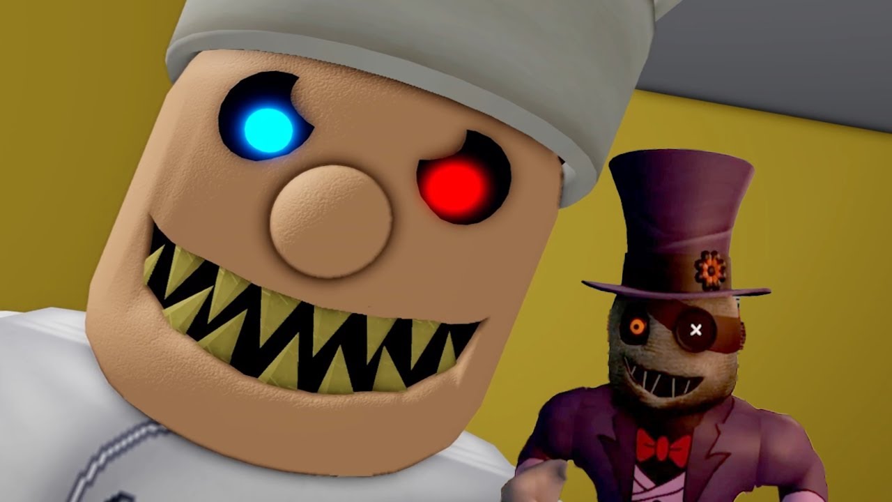Escape Mr Scary's Diner! (SCARY OBBY) Piggy Tio vs Mr Scary's ...