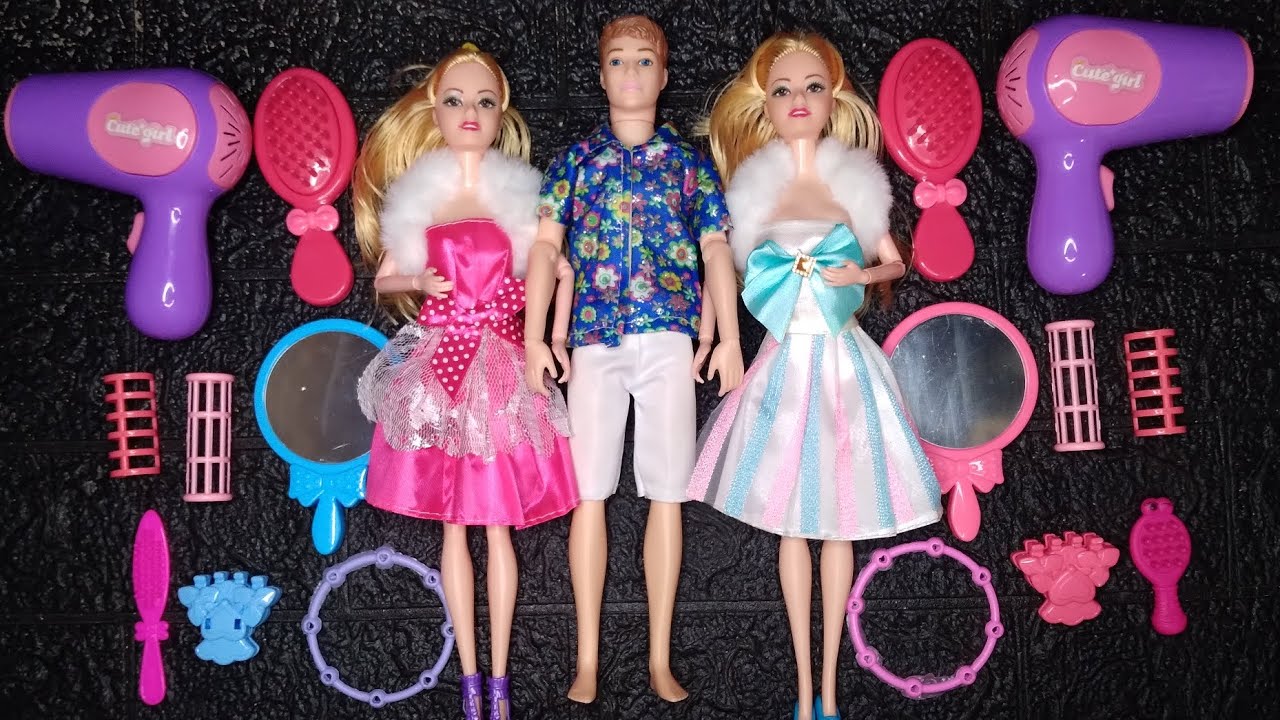 ASMR Toys 9:23 Minutes Satisfying with Barbie and Ken Hello Kitty Salon ...