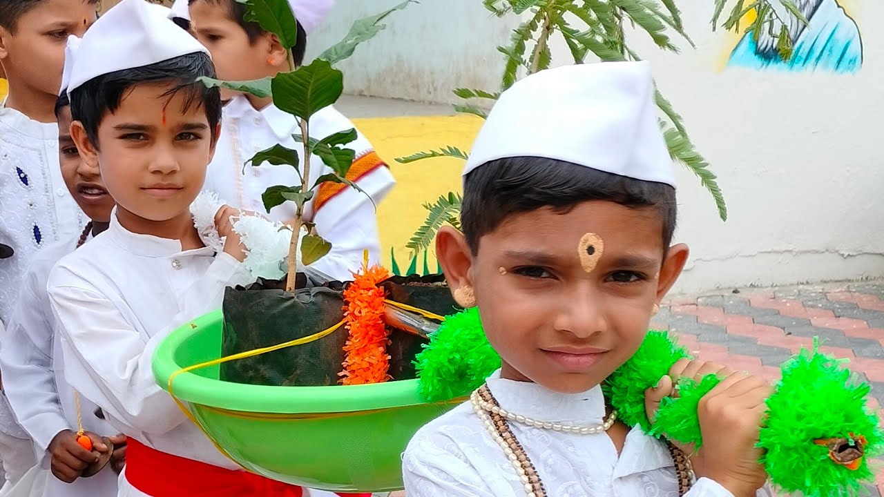 वृक्ष दिंडी | वारी पर्यावरणाची | Vruksh Dindi | School | Environment ...