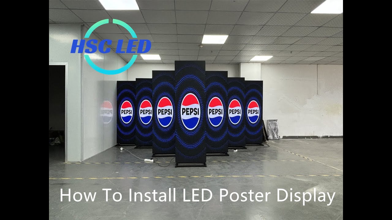How To Install LED Poster Display - YouTube