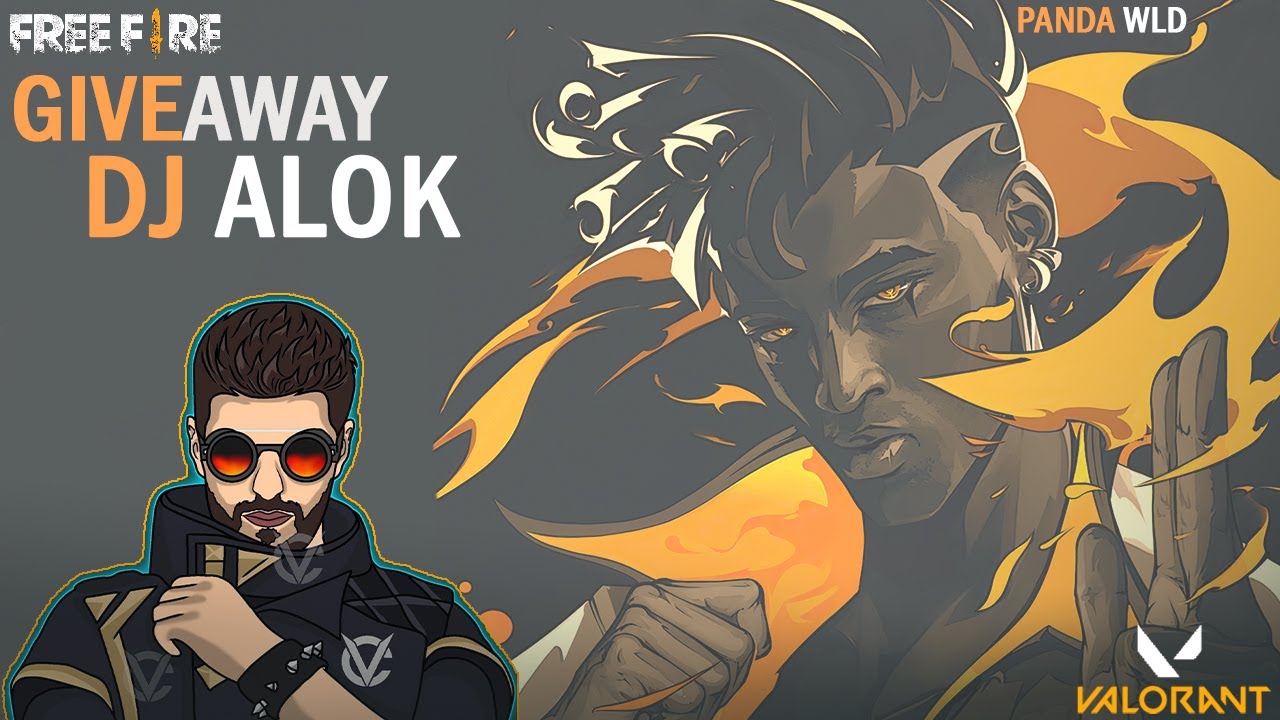 5 DJ ALOK GIVEAWAY Panda wld gaming VALORANT Live Stream - YouTube