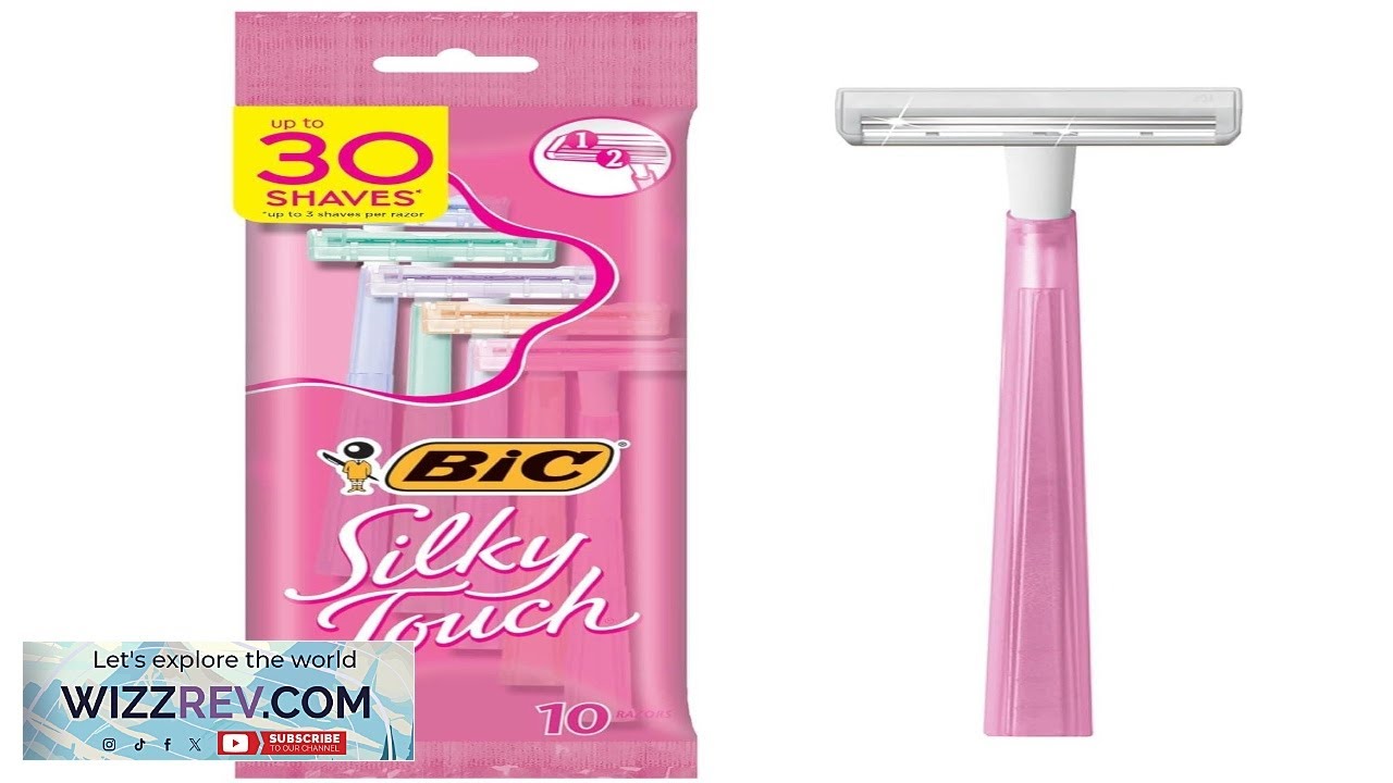 BIC Silky Touch Women's Disposable Razors With 2 Blades Pretty Pastel ...
