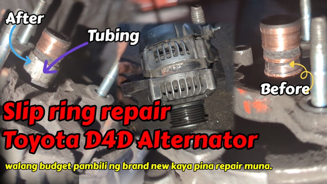 Alternator slip ring repair | Toyota D4D alternator repair - YouTube