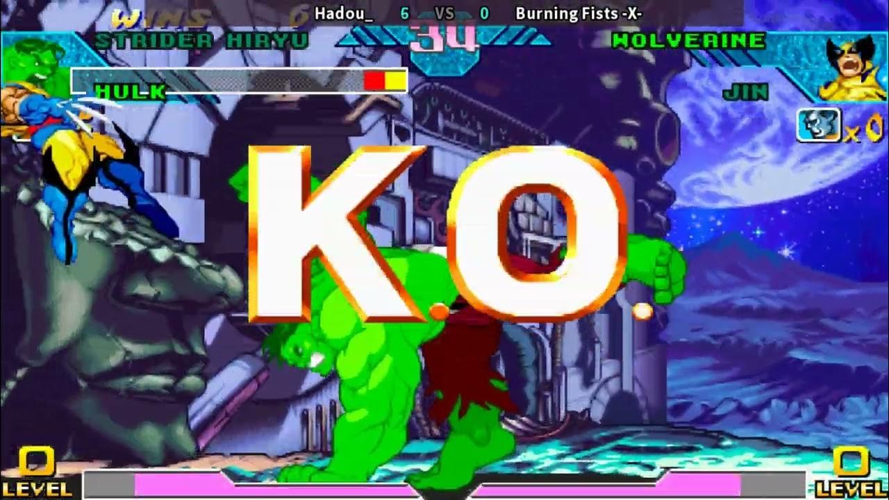Hadou_(USA) VS Burning Fists -X- (USA) #mvc1 #fightcade2 #marvelvscapcom #marvelcollection - YouTube