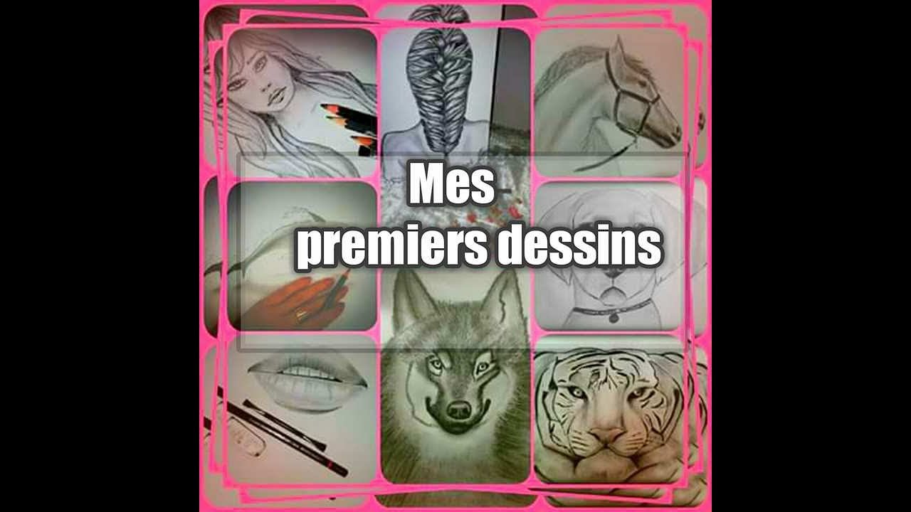 Mes premiers dessins en suivant les tutoriels de tutodraw - YouTube