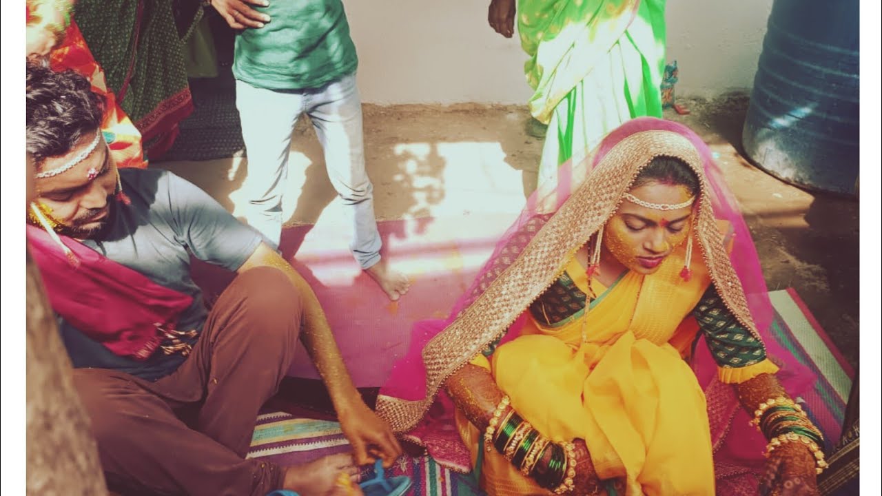marthi weeding video to navri haldi events morning🥰 ️🥰 Funtime😉# ...