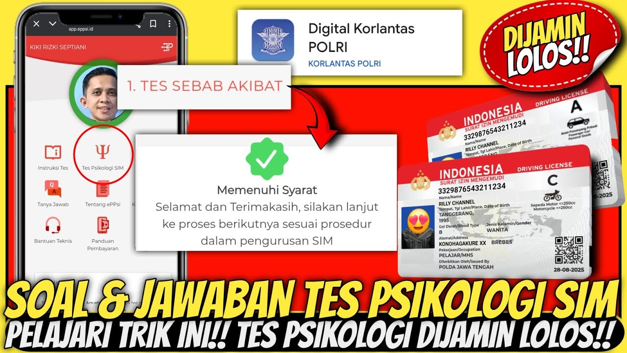 Soal dan Jawaban Tes psikologi SIM Online Tes Psikologi SIM online ...