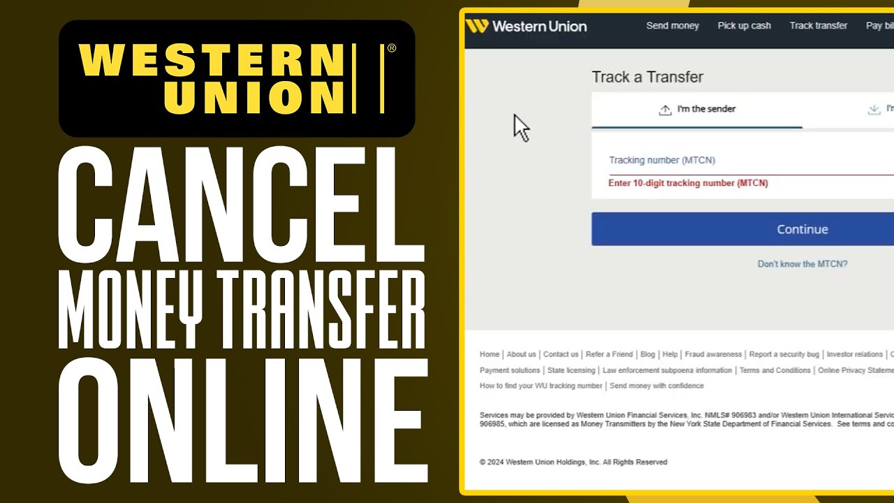 How To Cancel Western Union Money Transfer Online (2025) Simple ...