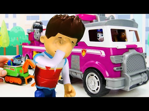 Paw Patrol अंतिम बचाव वाहनों के साथ बच्चों के लिए खिलौना सीखना वीडियो!