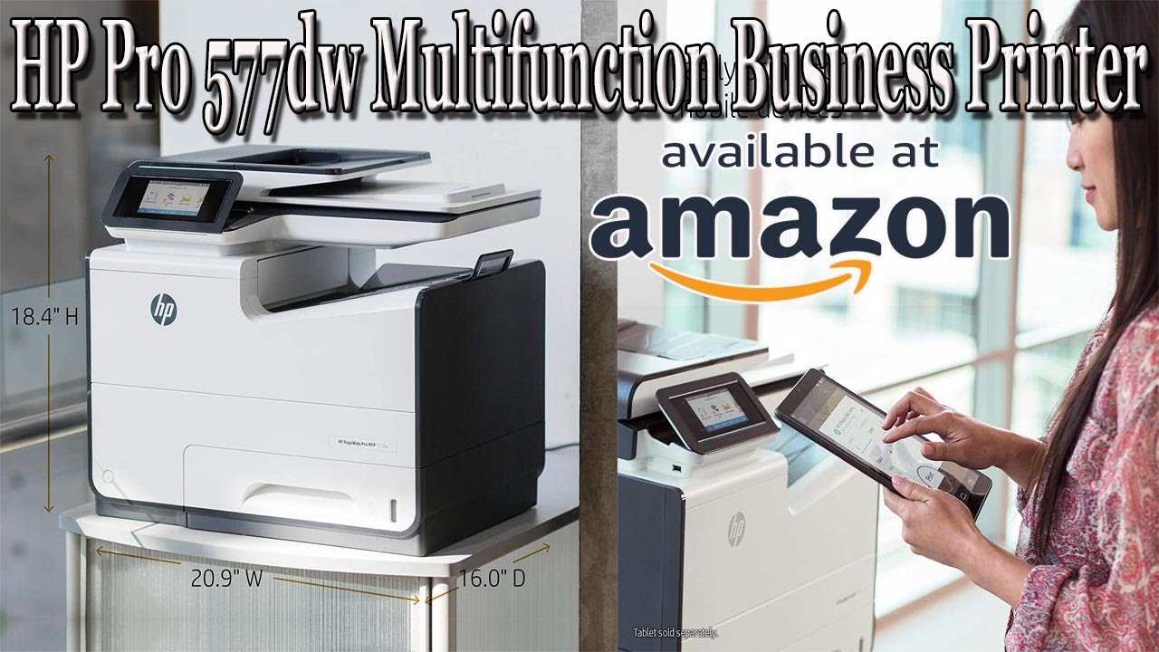 HP Pro 577dw Multifunction Business Printer - D3Q21A - YouTube