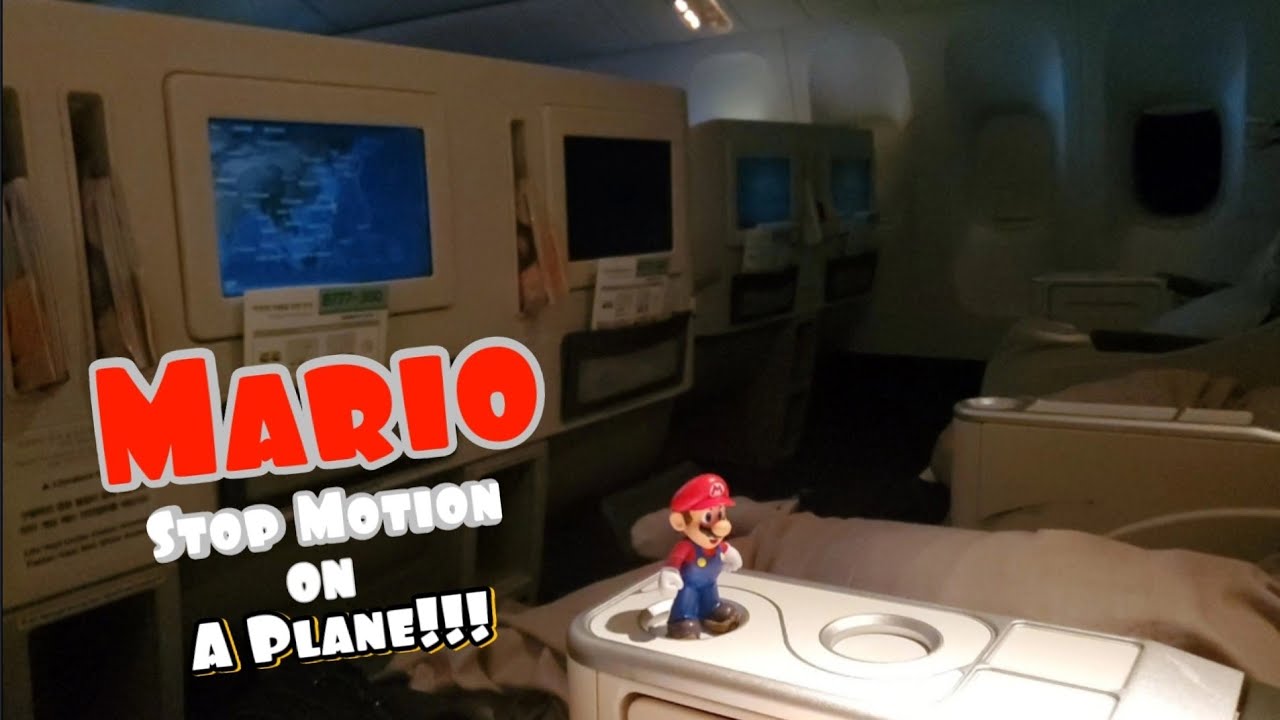 Mario Stop Motion On A Plane!!! - YouTube