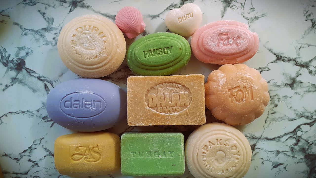 ASMR Vintage Soap Cutting | Retro Soap Carving | | Режу сухое винтажное ...