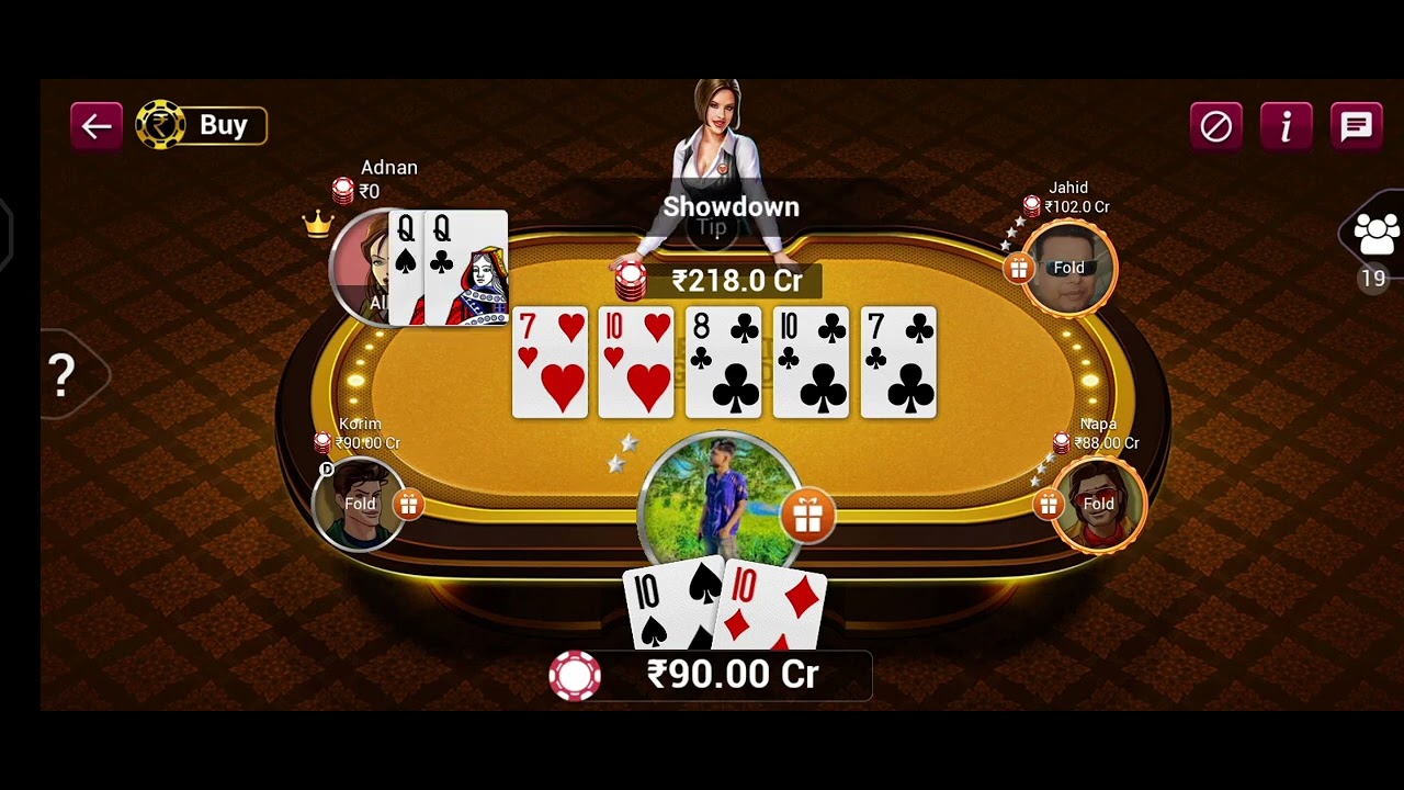 only all in 614 cr pot win 1000 cr table @teen patti gold - YouTube