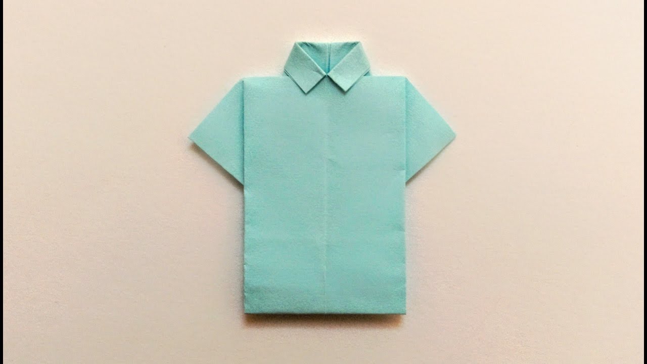 Origami Shirt Tutorial - YouTube