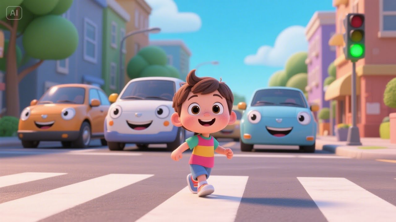 Be Safe on the Road – Traffic Light Song | Fun Safety Rhyme for Kids ...