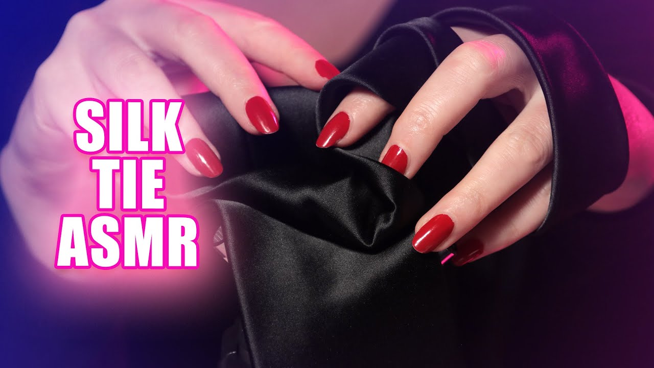 Rubbing My Silk Tie All Over Your Ears ASMR No Talking - YouTube