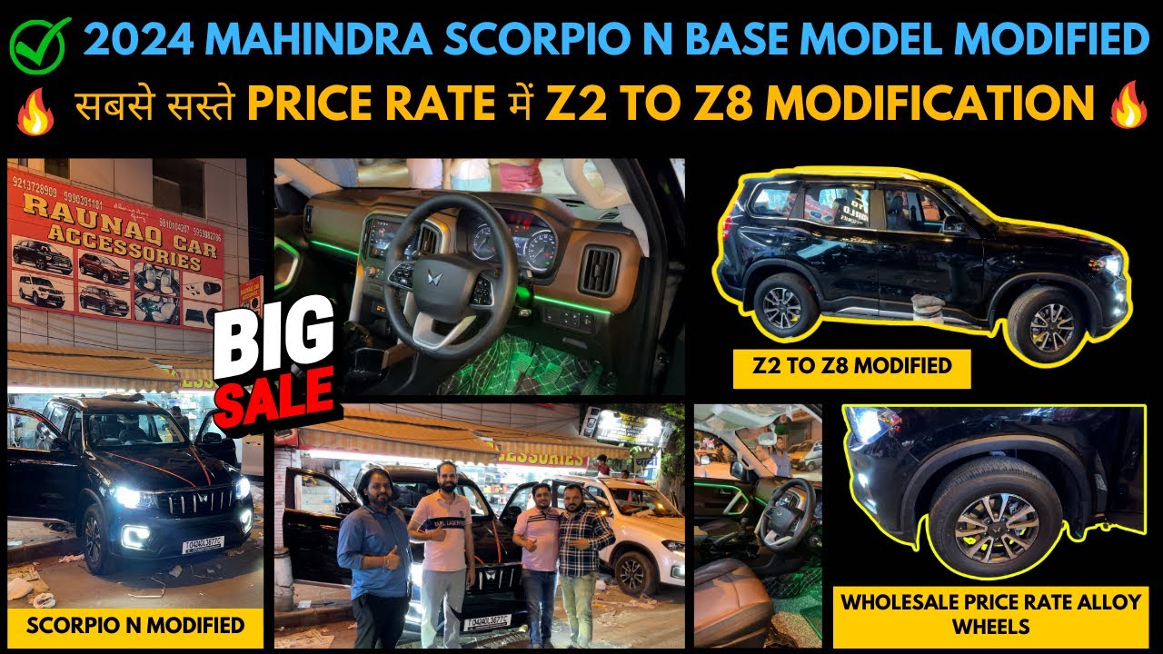 2024 Scorpio N Base Model Modified scorpio N z2 to z8 #scorpion # ...