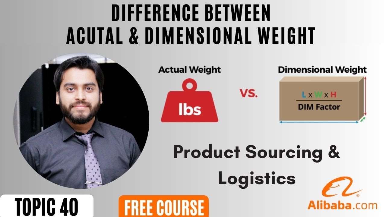 Difference between Actual & Dimensional Weight | Product Sourcing ...